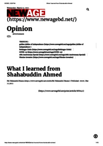 What I learned from Shahabuddin Ahmed - IIUM Repository (IRep)